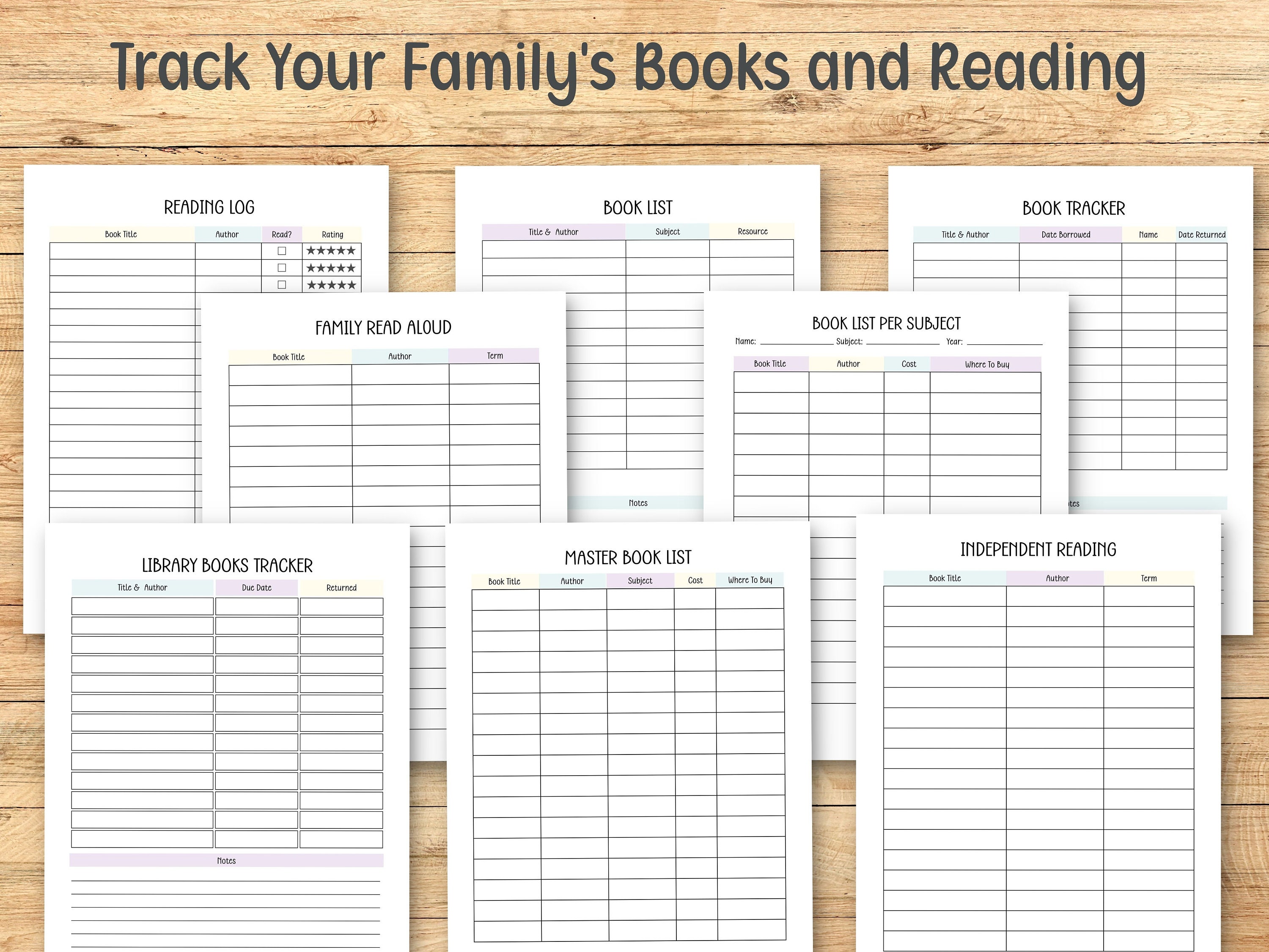 Homeschool Planner Printable Academic Lesson Planner for Home School ...