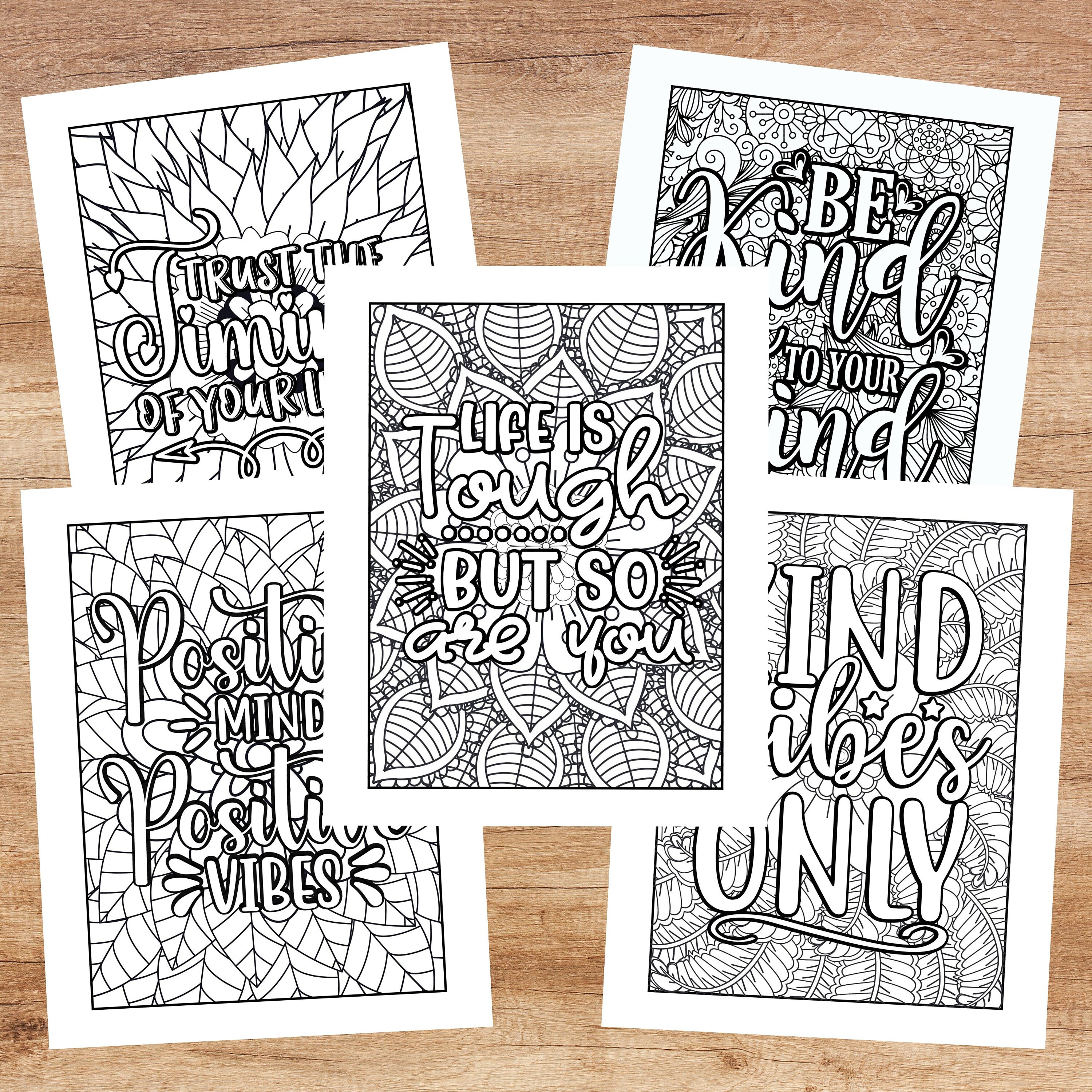 50 Adult Coloring Pages for Mental Health and Relaxation - Printable ...