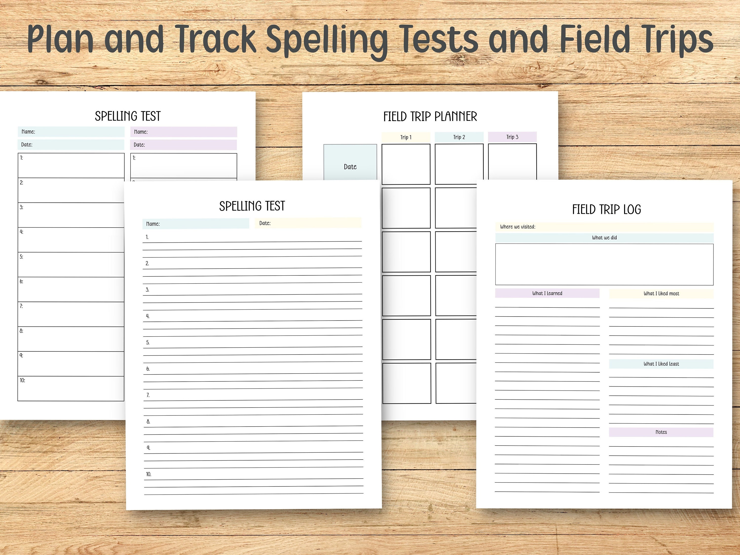 Homeschool Planner Printable Academic Lesson Planner for Home School ...