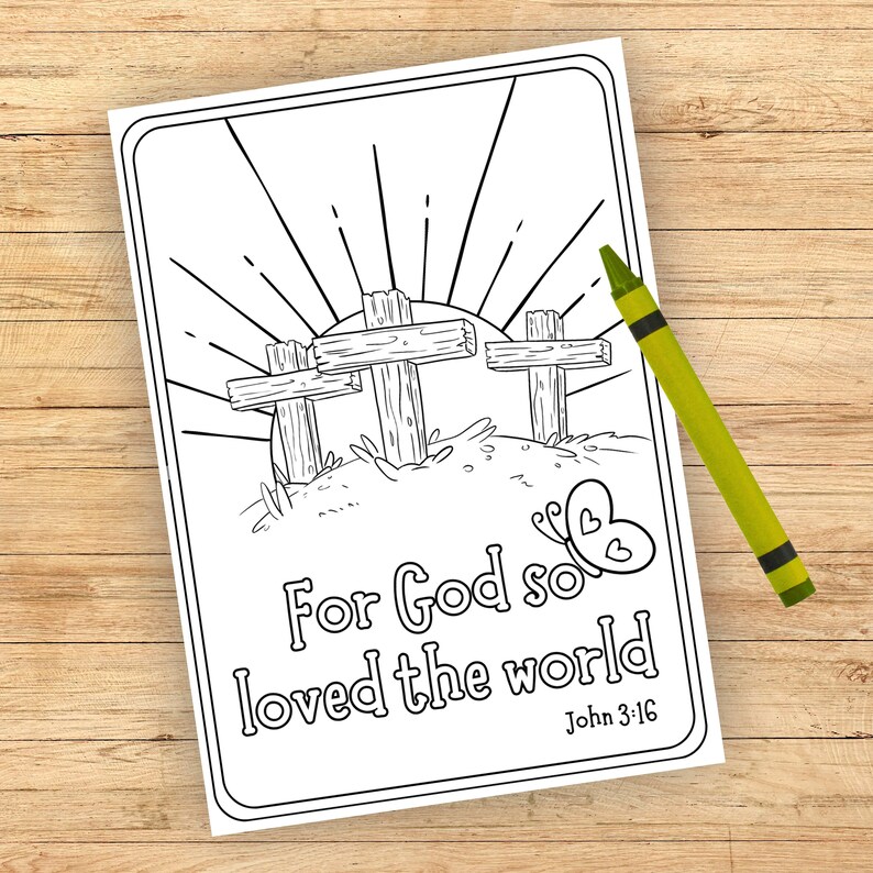 Christian Easter Coloring Cards - 4 Printable Religious Cards for Kids ...