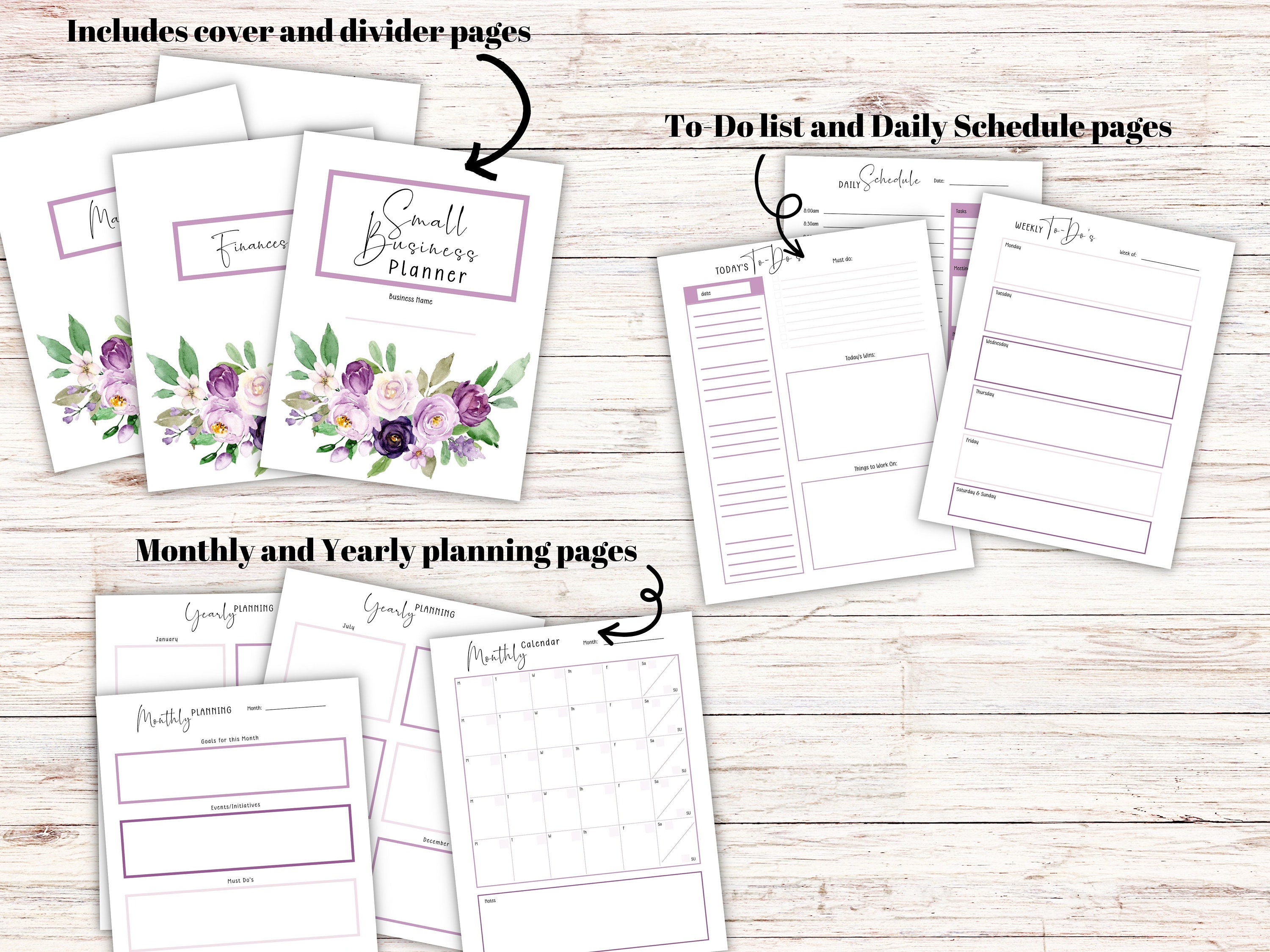 Small Business Planner - Printable Side Hustle Organizer for Etsy Shop ...