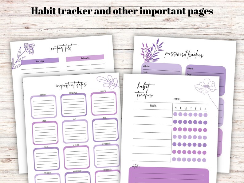 ADHD Home Management Binder for Household Organization Printable Busy ...