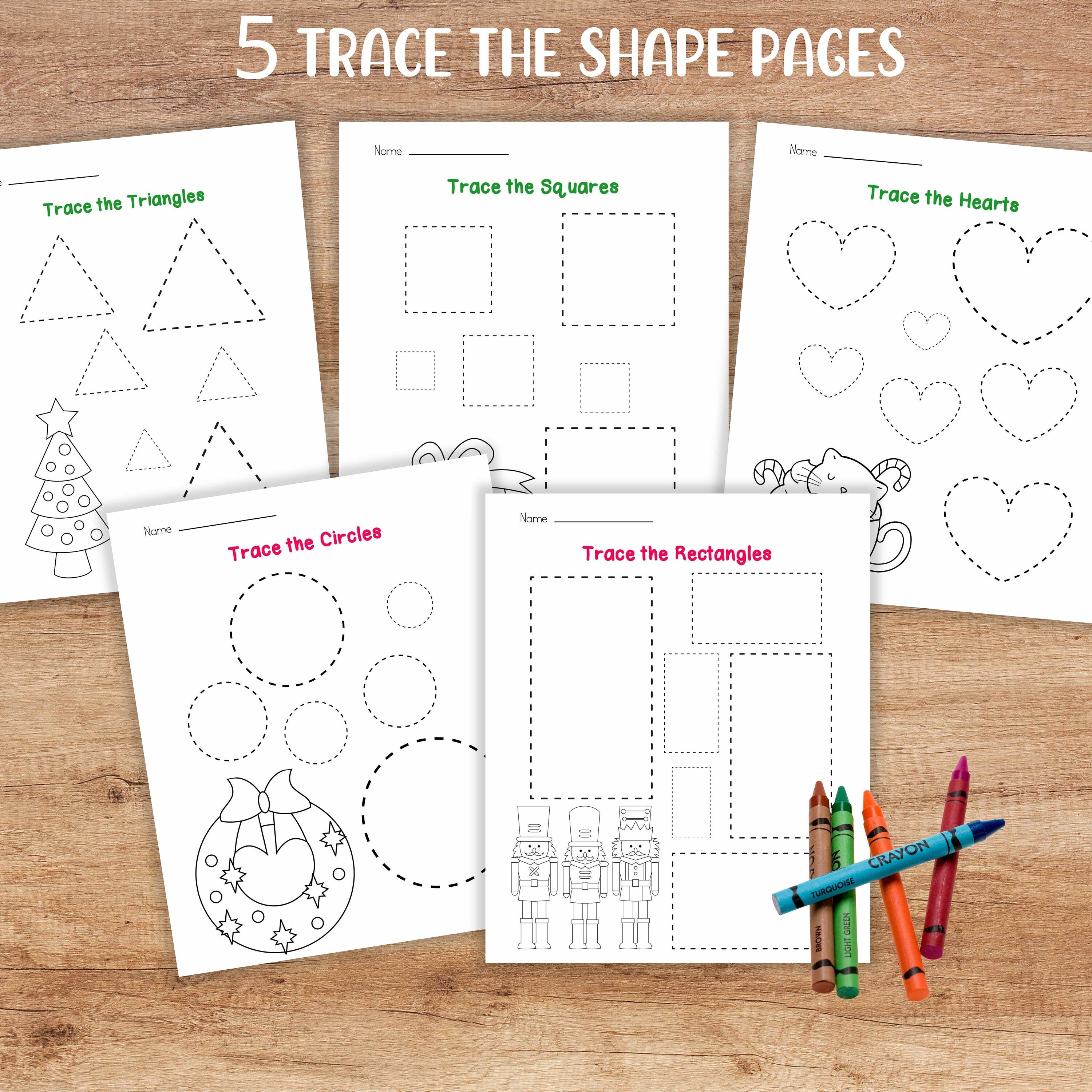 Christmas Preschool Worksheet and Activity Bundle Pre-k Kindergarten ...