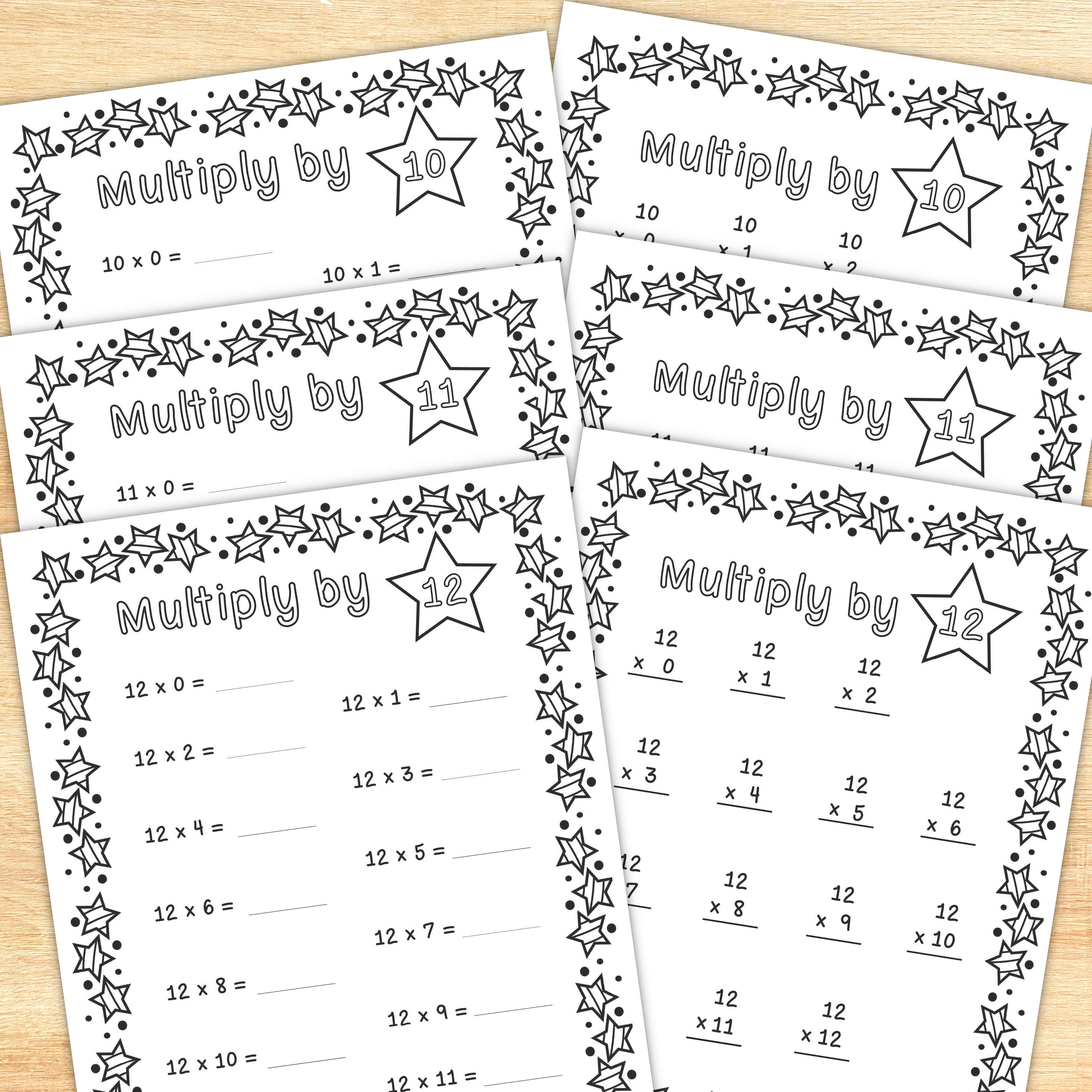 Multiplication Worksheets - 24 Printable 2nd 3rd and 4th Grade ...