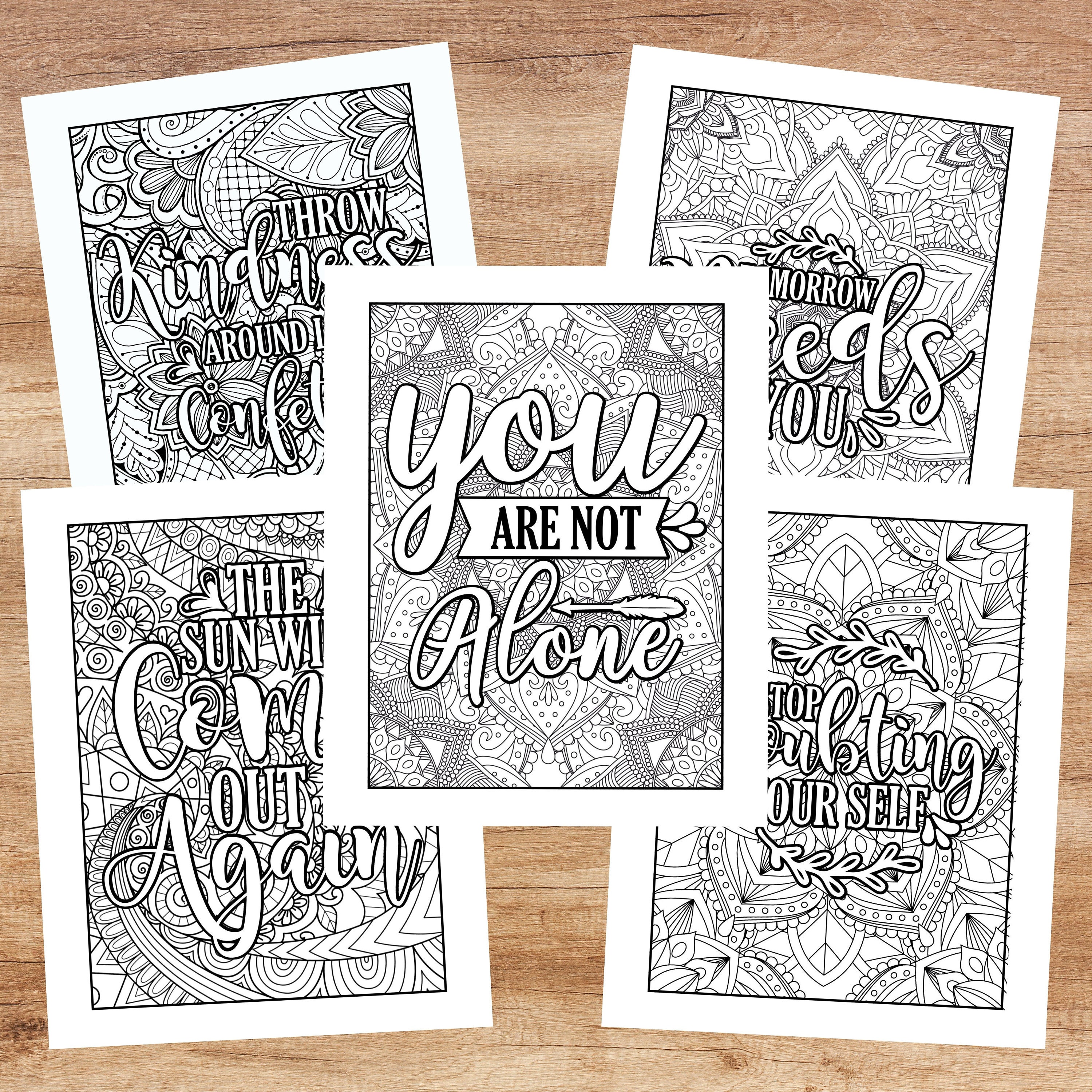 50 Adult Coloring Pages for Mental Health and Relaxation - Printable ...
