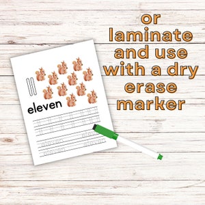 Number Tracing Worksheets - 1 to 20 Printable Spring Preschool Math ...