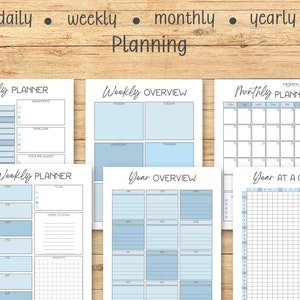 Printable Student Academic Planner - Grade Tracker Assignment Exam Prep ...