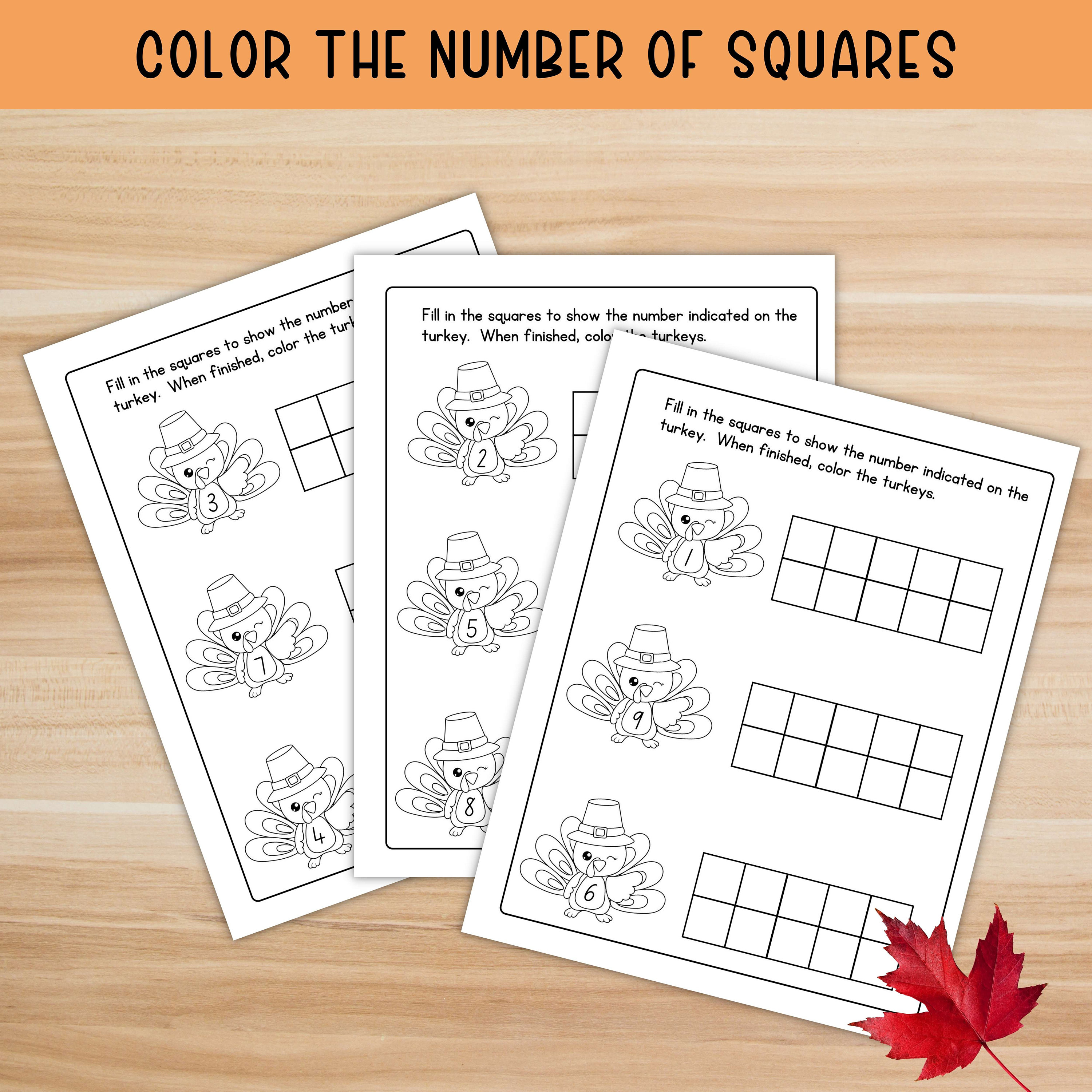 Thanksgiving Preschool Worksheet and Activity Bundle - Fall Pre-k ...