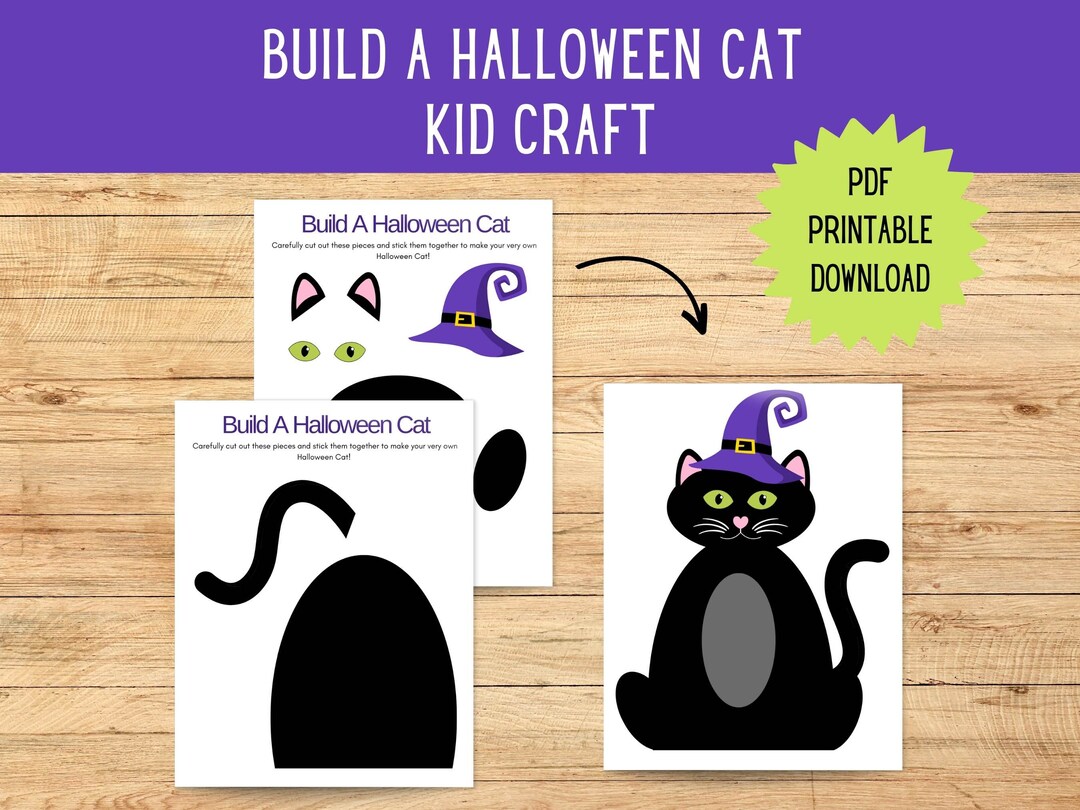 Halloween Craft for Kids - Printable Cut and Paste Activity for ...