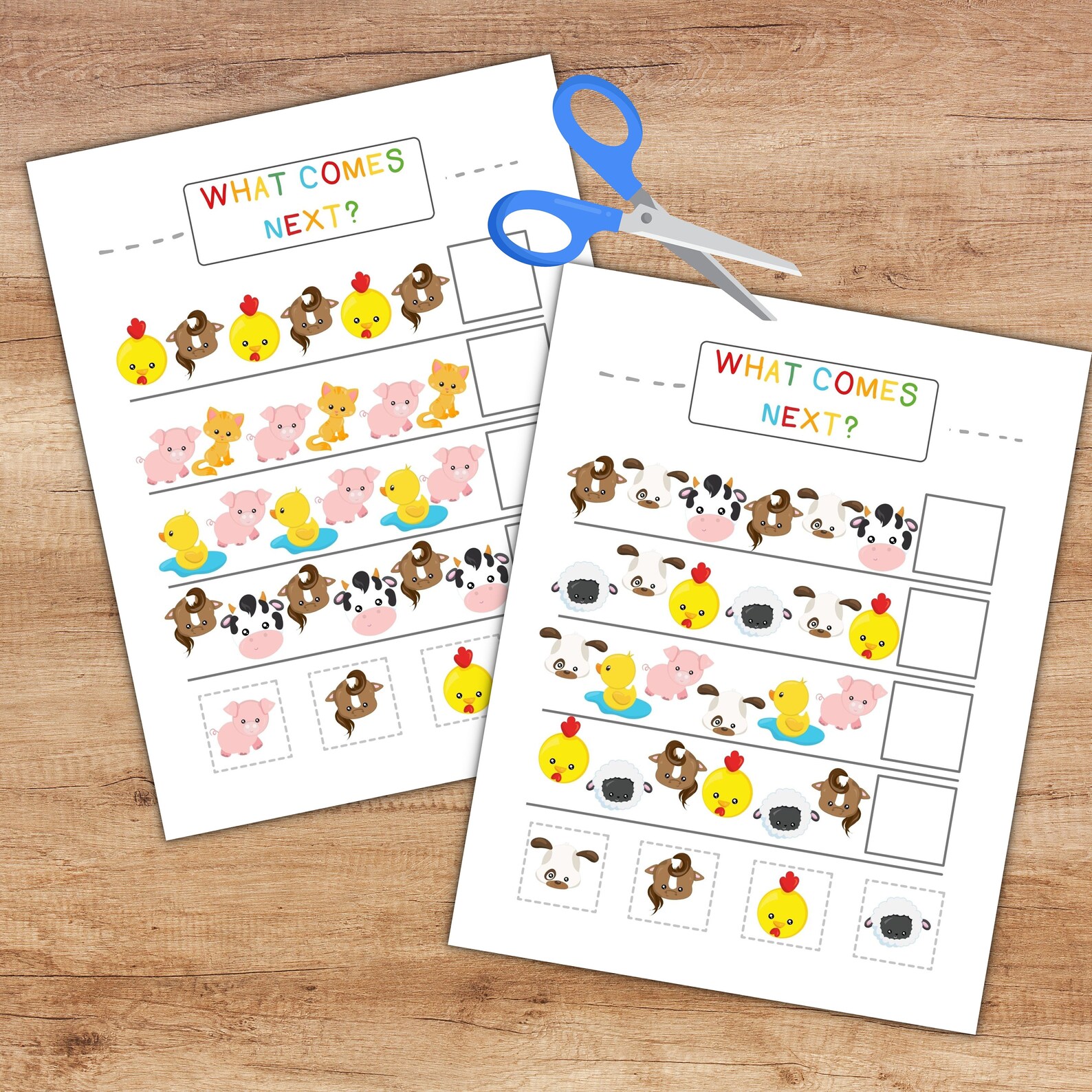 Preschool Cut and Paste Worksheets - Scissor Skills Activity Page ...
