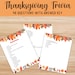 Thanksgiving Trivia Game Printable - Thanksgiving Dinner Family Game ...