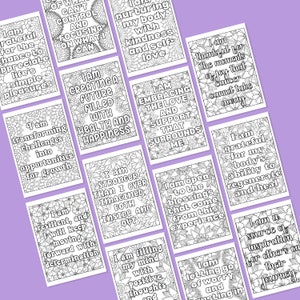 75 Positive Affirmation Coloring Pages for Cancer Patients and ...