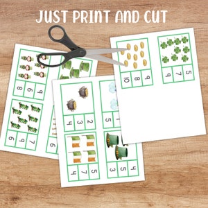 Count and Clip Cards - St. Patrick's Day Preschool Math Activity ...