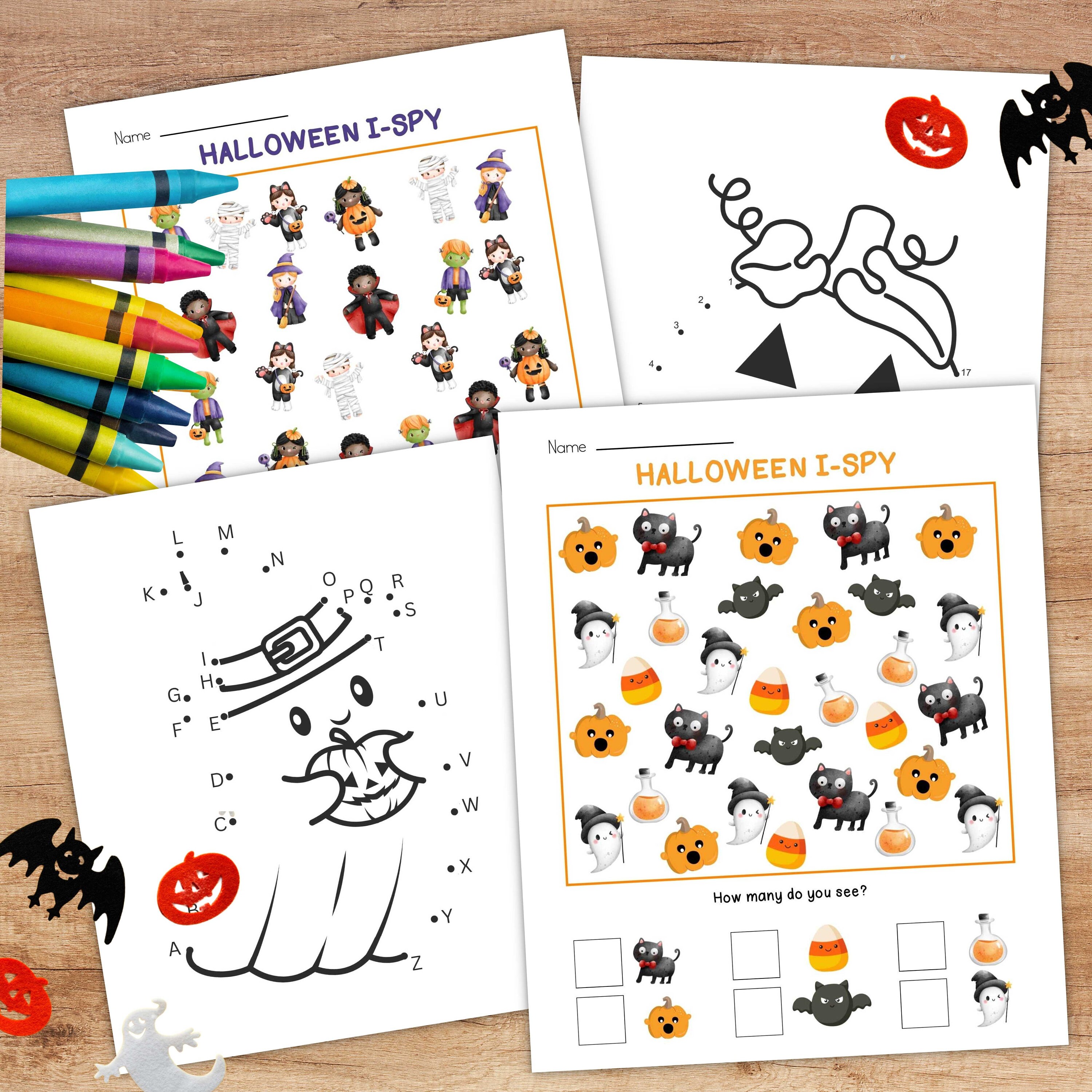 Halloween Preschool Worksheet and Activity Bundle Pre-k - Etsy