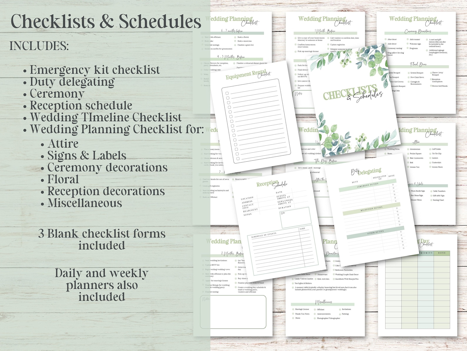 Ultimate Wedding Planner - Printable Wedding Planning Binder With ...