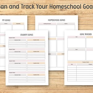 Homeschool Planner - Printable Academic Lesson Planner for Home School ...
