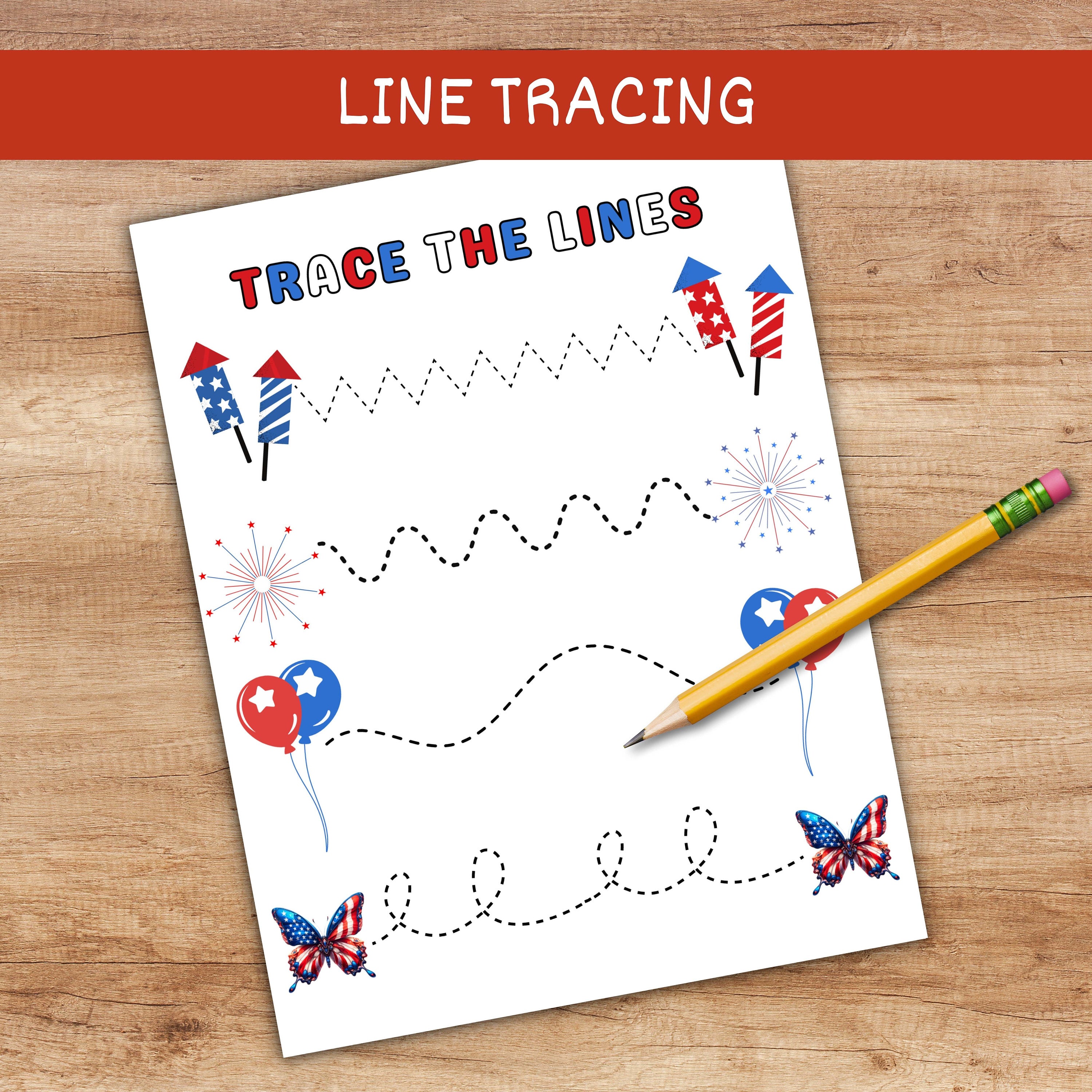 4th of July Preschool Worksheet and Activity Bundle - Pre-k ...