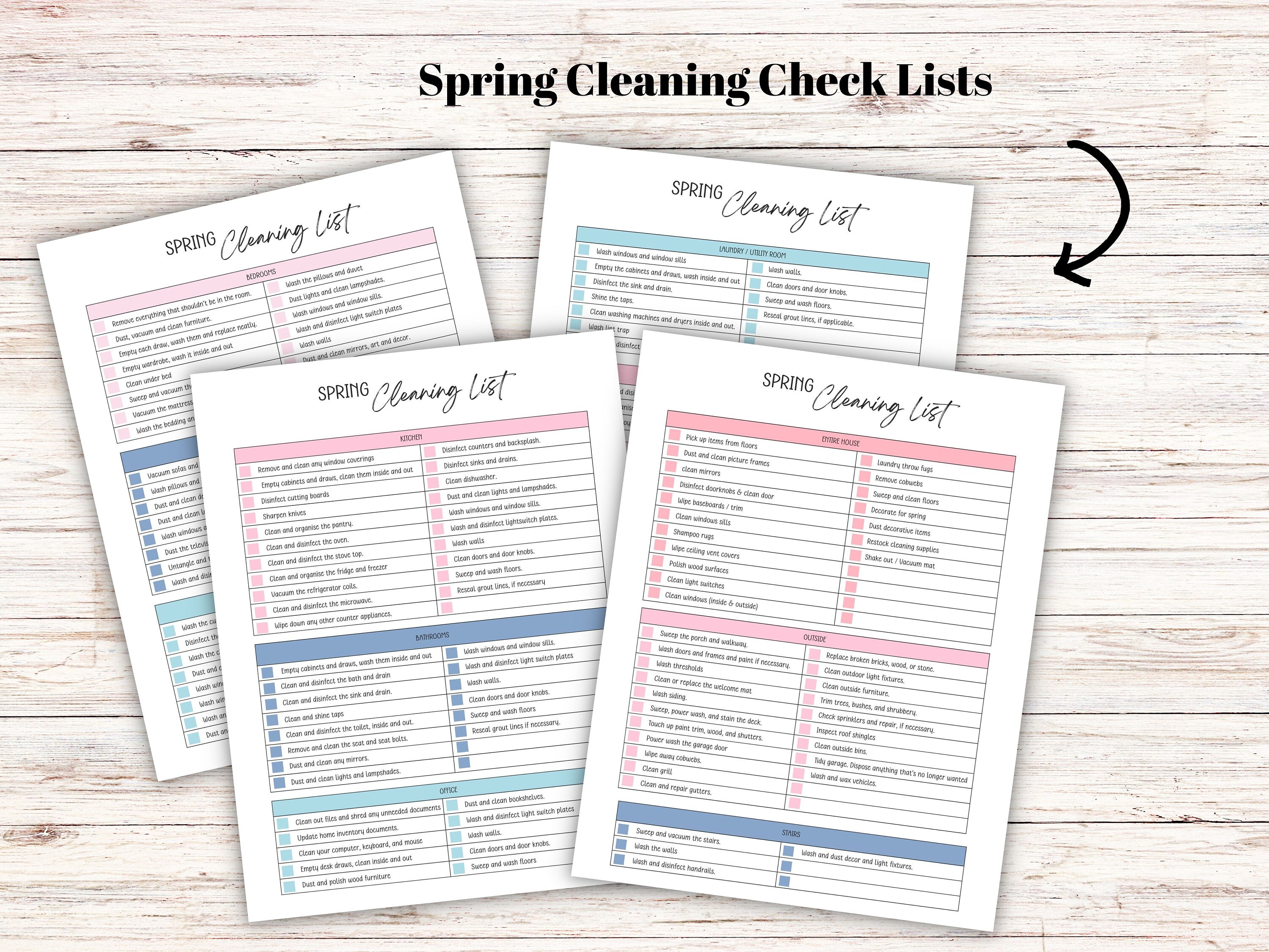 Printable ADHD Cleaning and Declutter Planner With Schedule ...