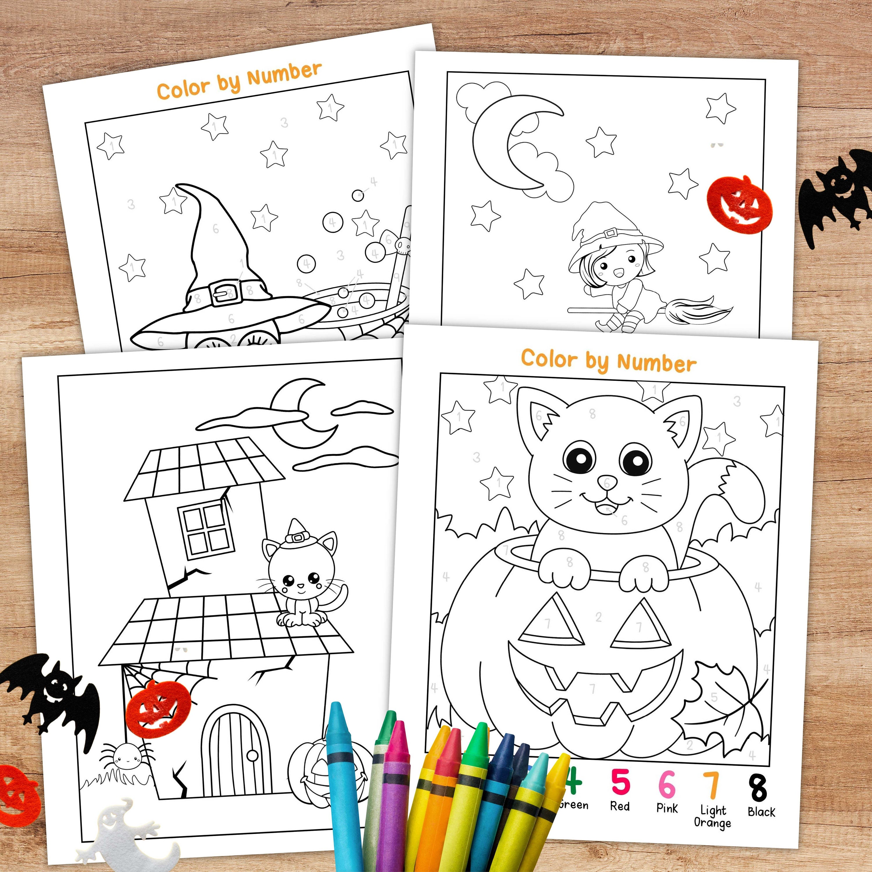 Halloween Preschool Worksheet and Activity Bundle Pre-k - Etsy