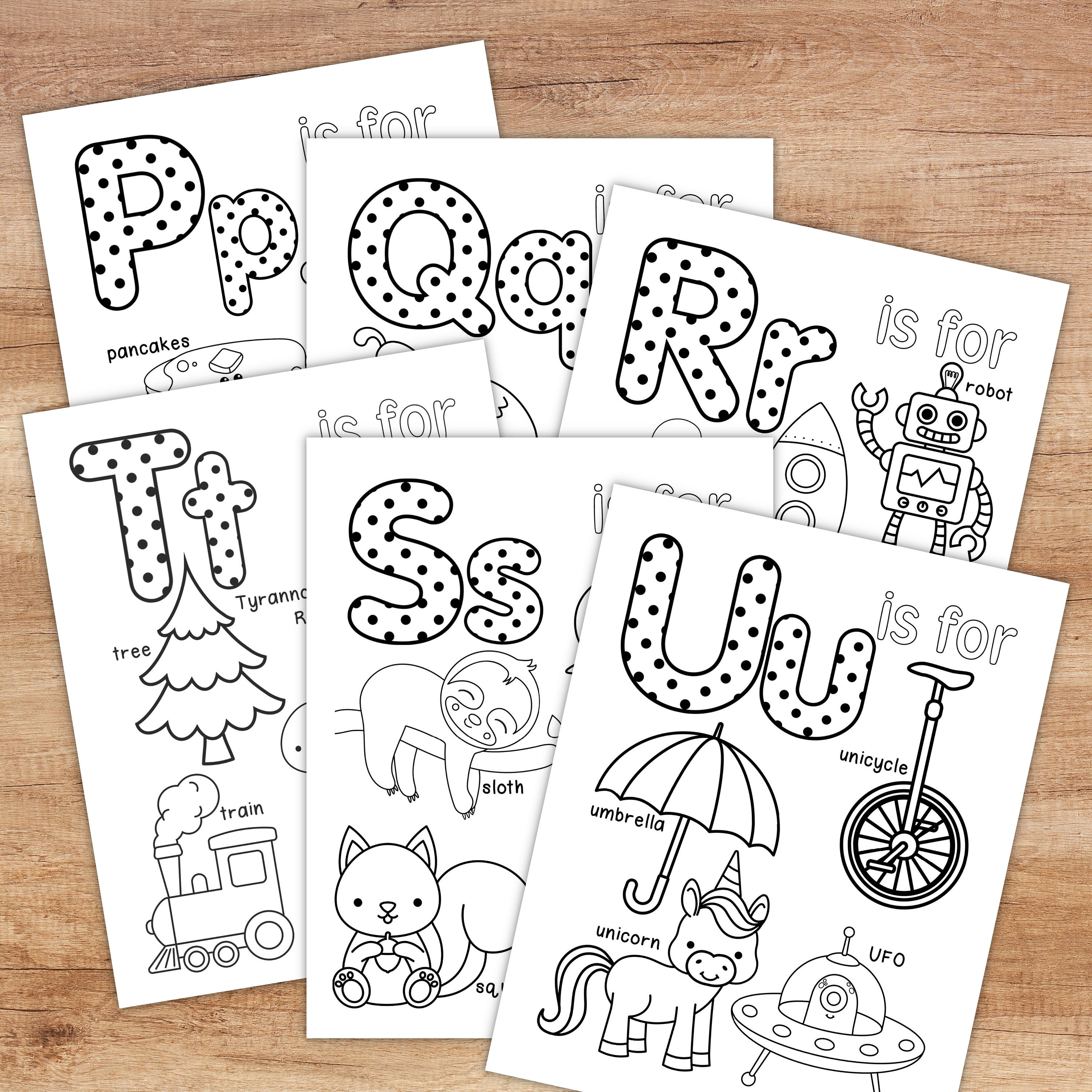 ABC Alphabet Coloring Pages - Letter Recognition Worksheets for ...