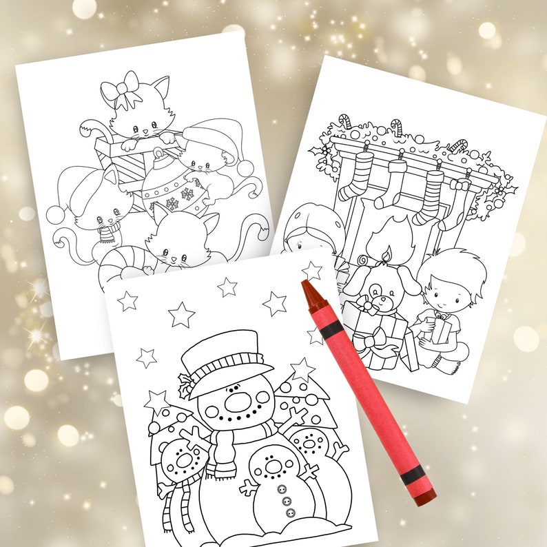 Christmas Coloring Pages - 20 Printable Coloring Sheets for Kids ...