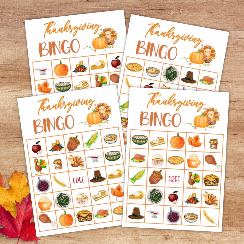 Thanksgiving Bingo - Printable Family Game - Fun Kids Fall Activity ...