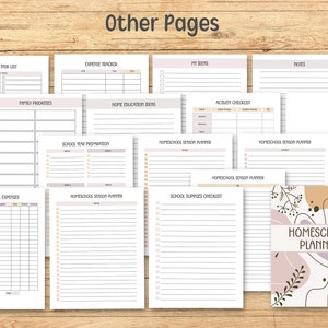Homeschool Planner - Printable Academic Lesson Planner for Home School ...