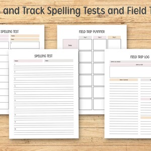 Homeschool Planner - Printable Academic Lesson Planner for Home School ...