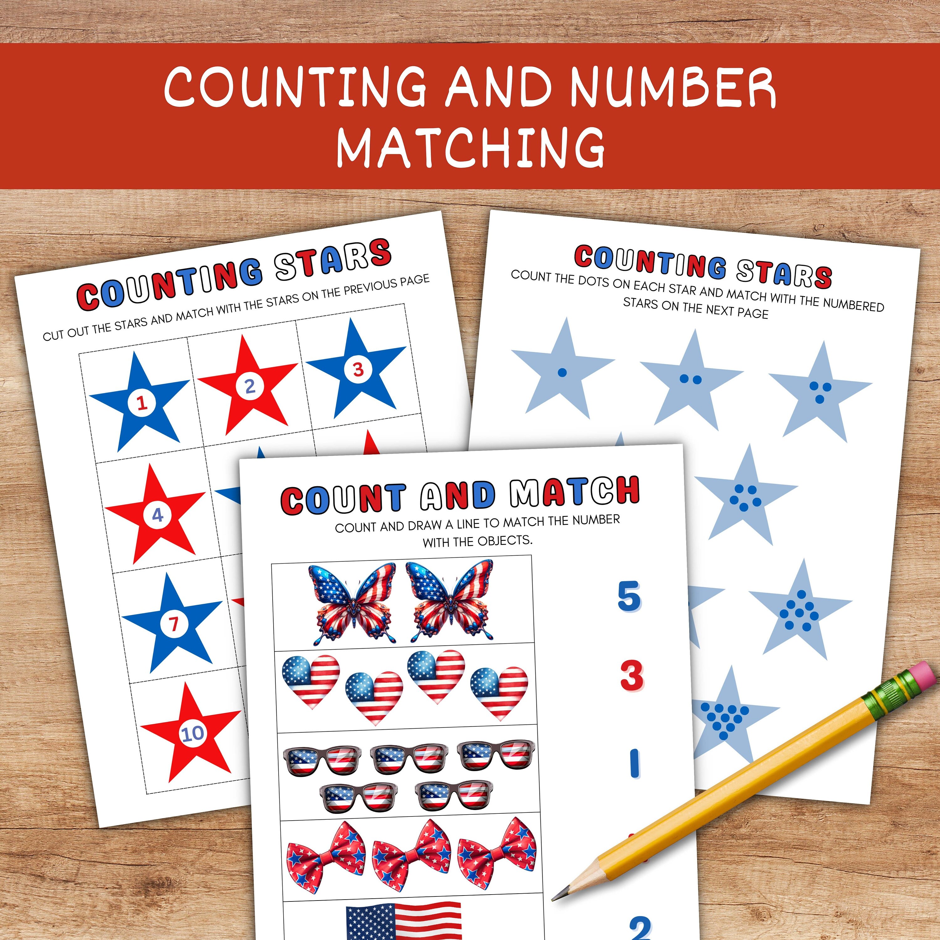 4th of July Preschool Worksheet and Activity Bundle - Pre-k ...