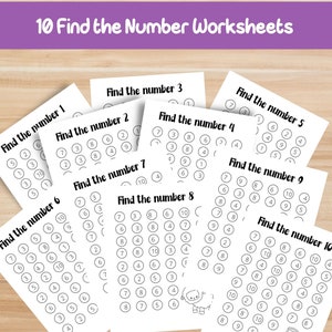 Dot Marker Printable - Number Recognition Math Worksheets Coloring ...