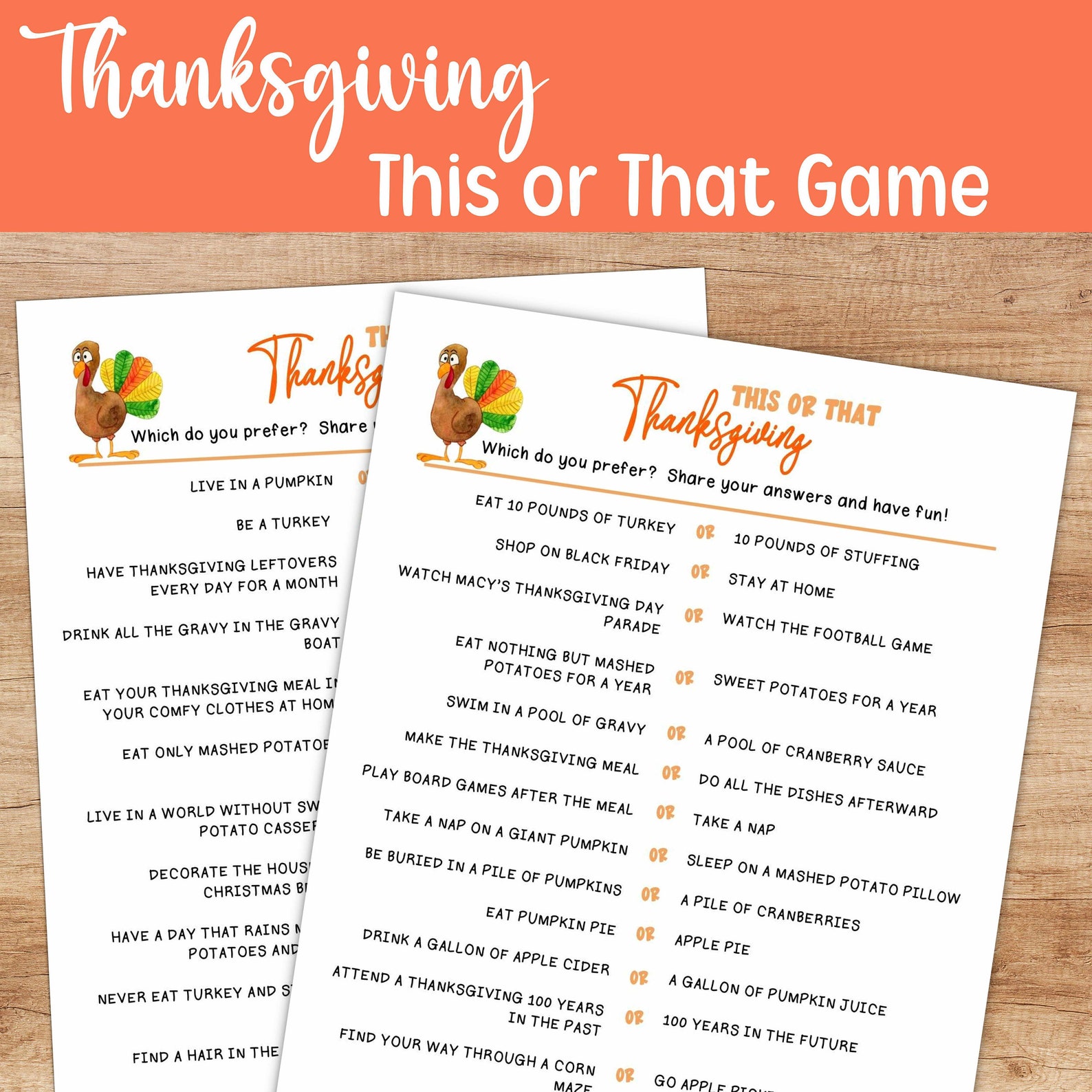 Thanksgiving Games Printable - Bundle of 9 Fun Activities for Kids and ...