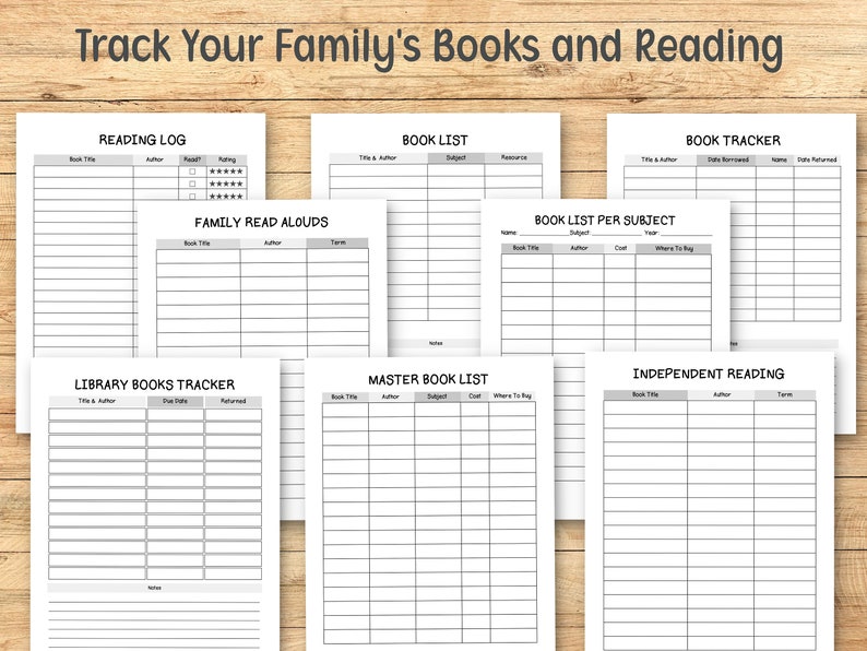Homeschool Planner Printable Academic Lesson Planner for Home School ...