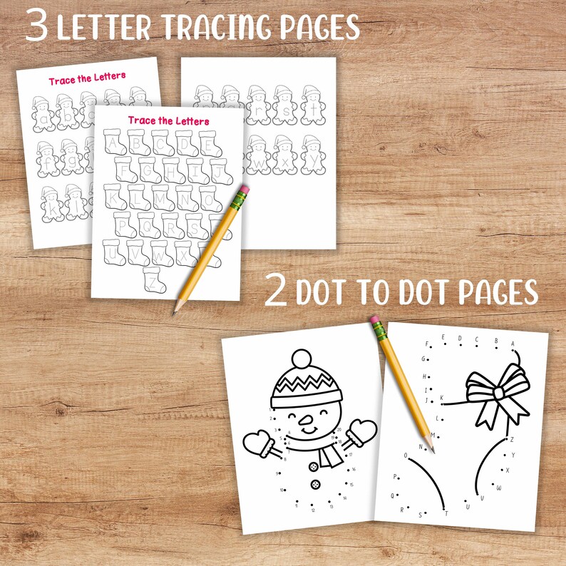 Christmas Preschool Worksheet and Activity Bundle Pre-k Kindergarten ...