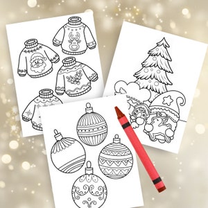 Christmas Coloring Pages - 20 Printable Coloring Sheets for Kids ...