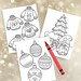 Christmas Coloring Pages 20 Printable Coloring Sheets for Kids Winter ...