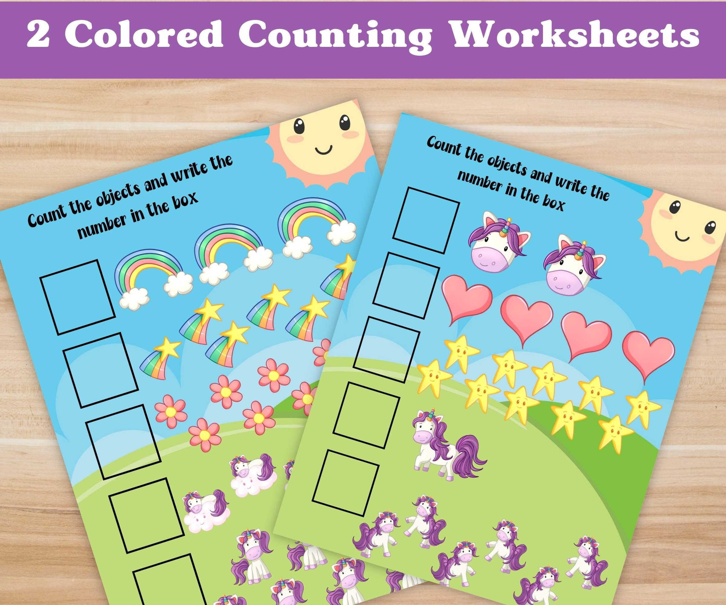 Dot Marker Printable Unicorn Numbers and Counting Activity Pages ...