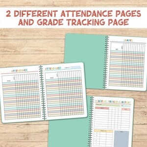 Teacher Planner Printable - Colorful Academic Binder With Lesson ...