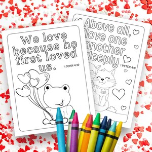 Bible Verse Coloring Pages for Preschool - 12 Printable Love Coloring ...