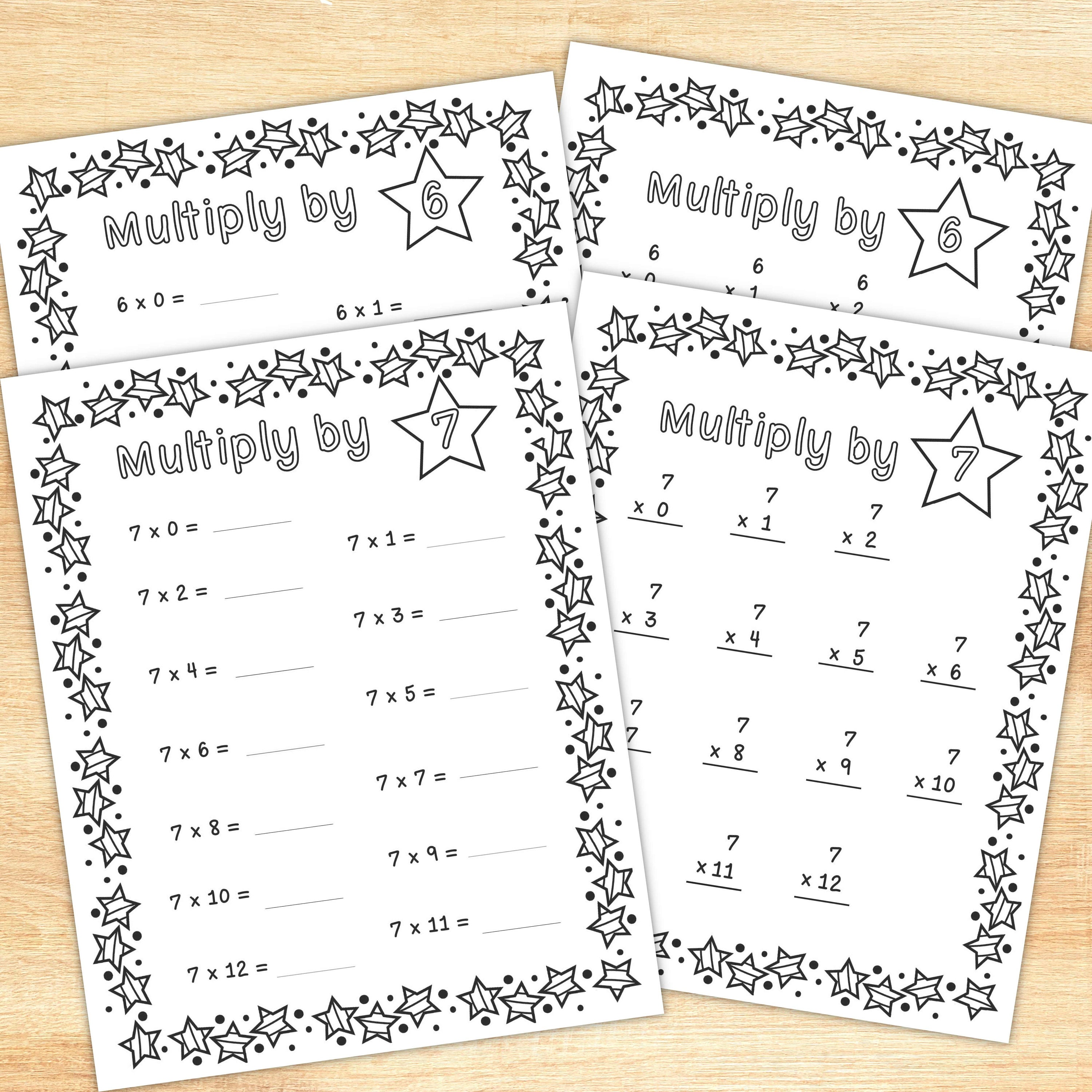Multiplication Worksheets - 24 Printable 2nd 3rd and 4th Grade ...