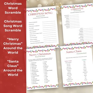 24 Printable Christmas Games for Families - Holiday Game Bundle for ...