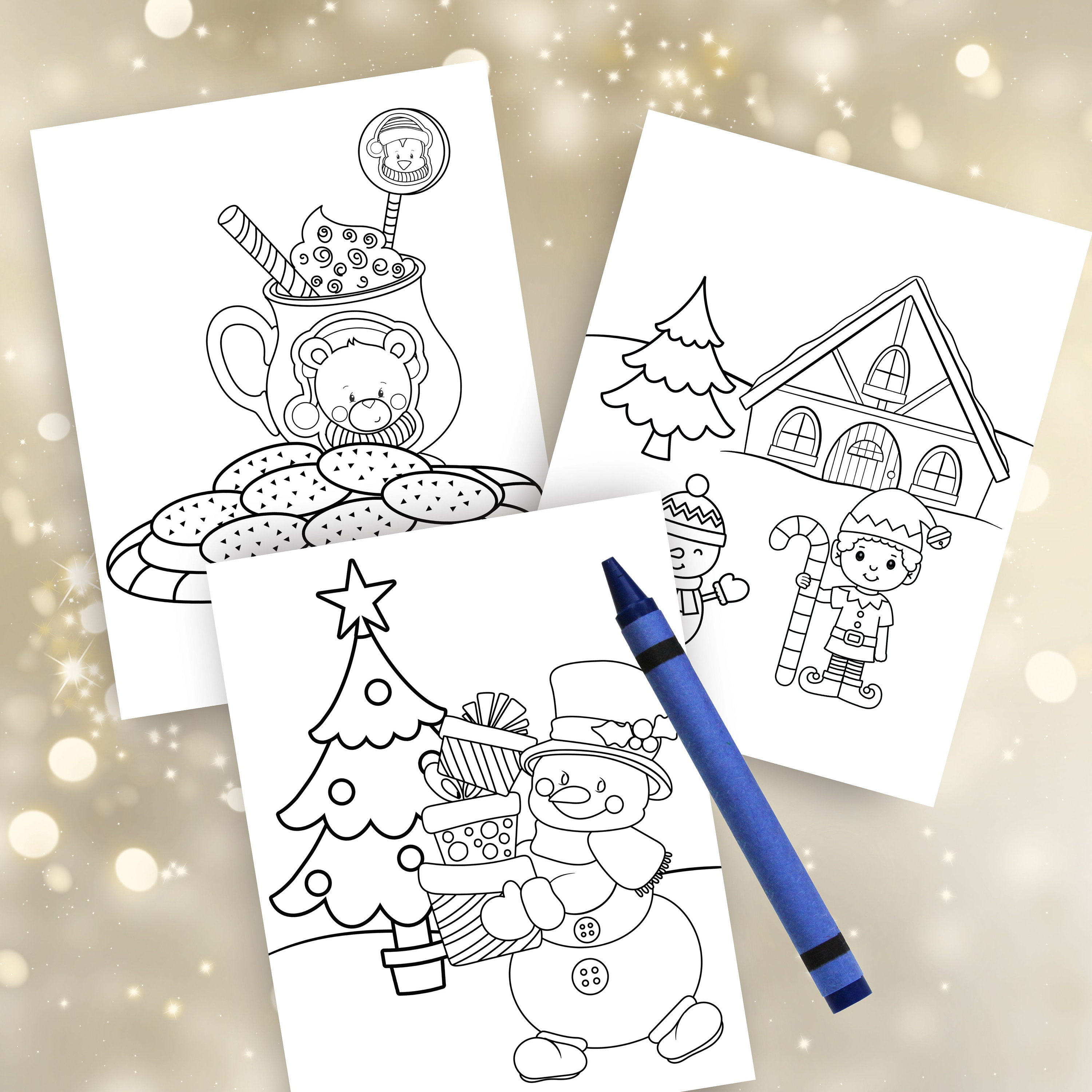 Christmas Coloring Pages - 20 Printable Coloring Sheets for Kids ...