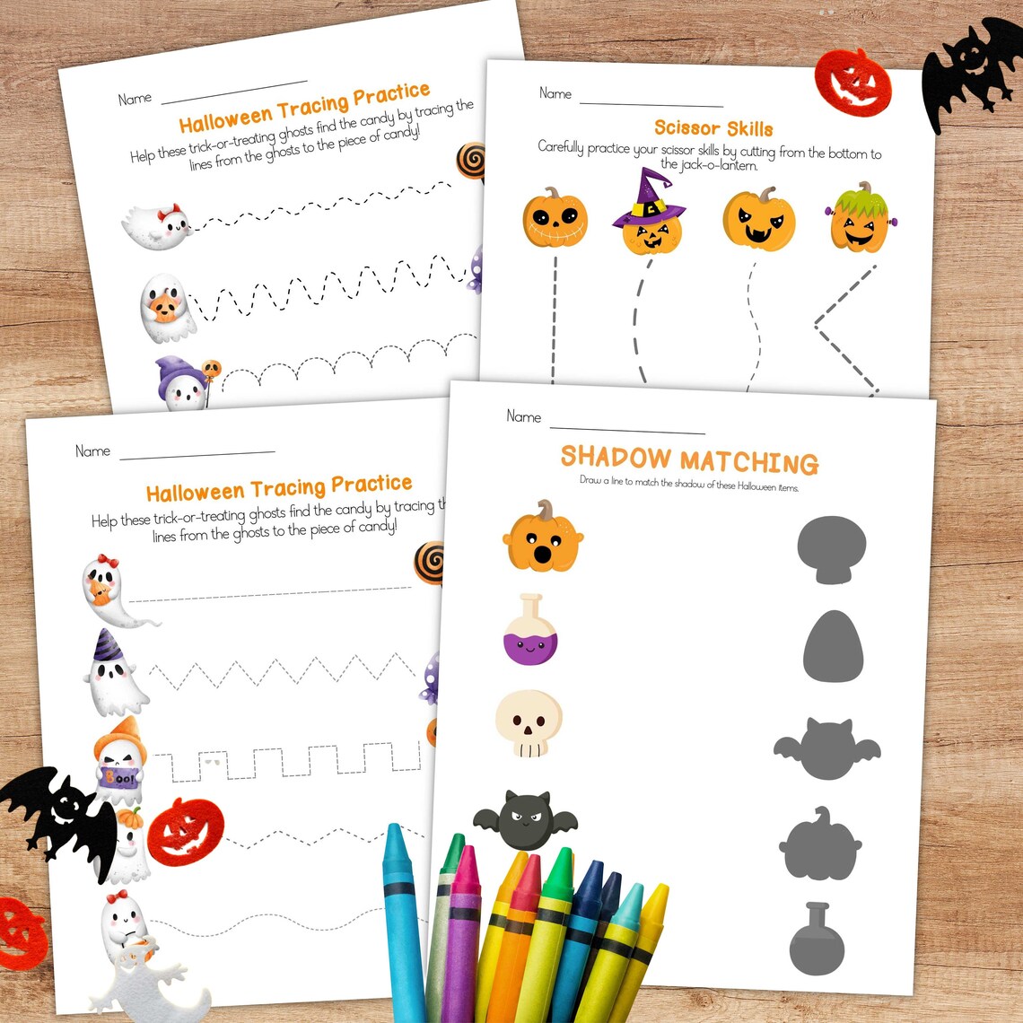 Halloween Preschool Worksheet and Activity Bundle Pre-k - Etsy