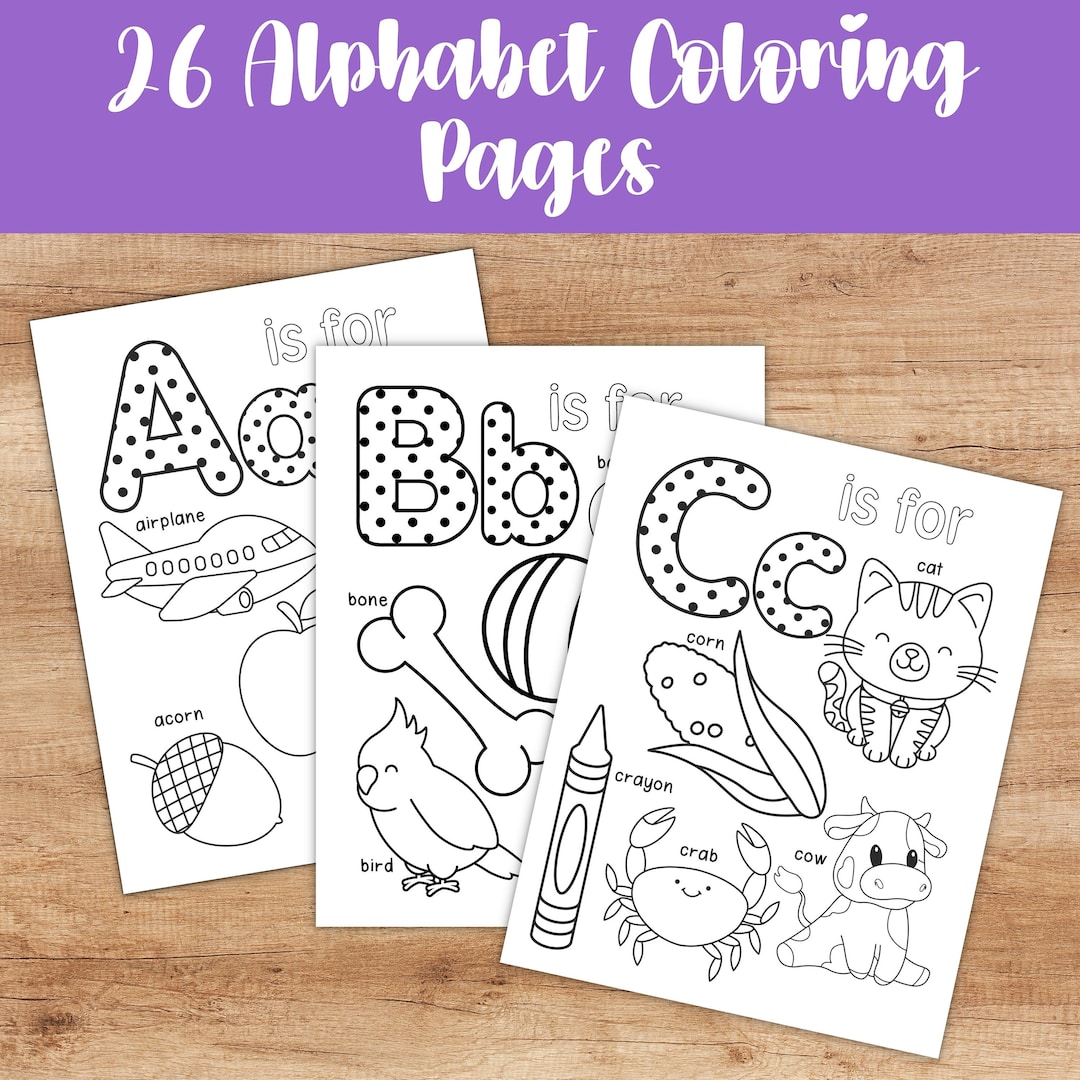 ABC Alphabet Coloring Pages - Letter Recognition Worksheets for ...
