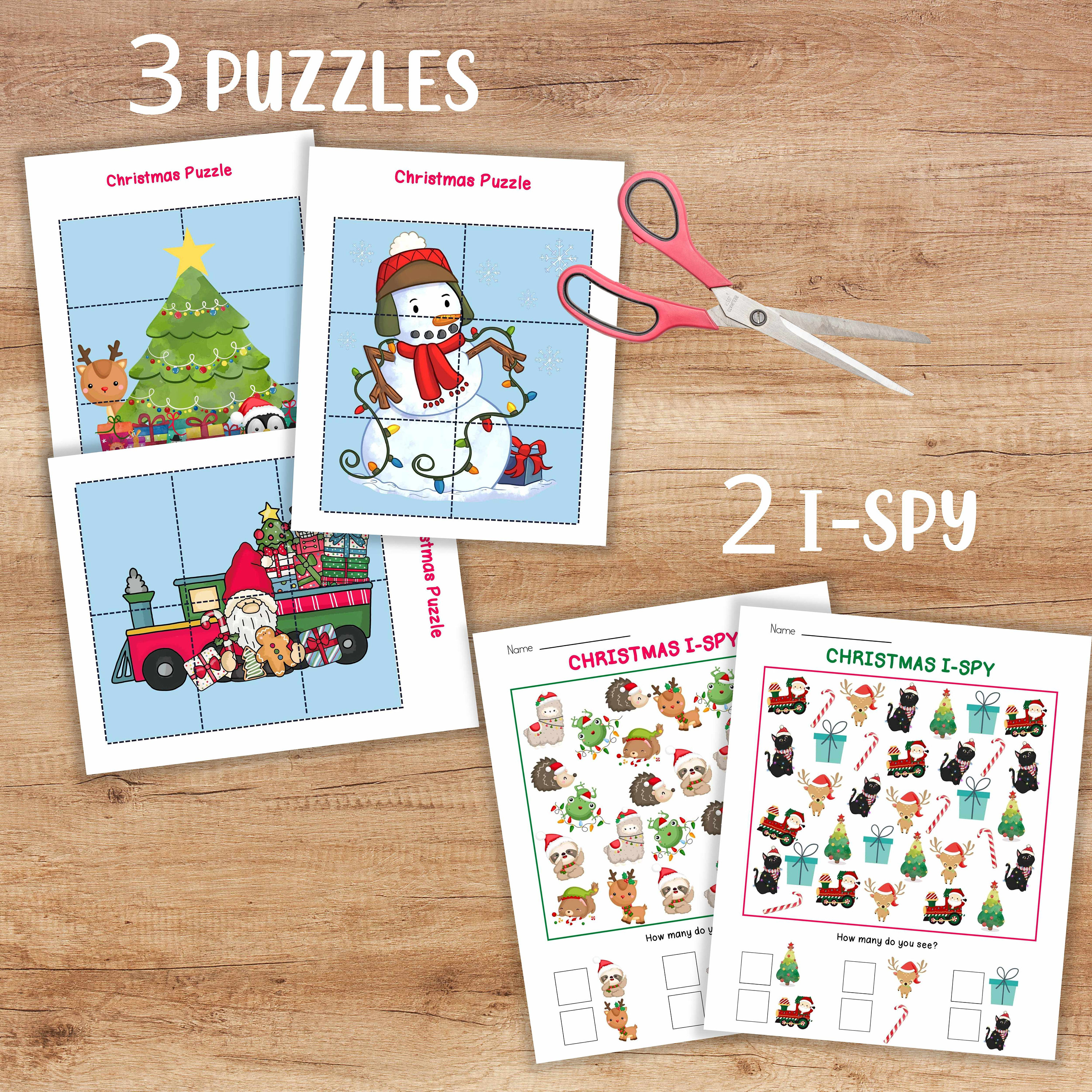 Christmas Preschool Worksheet and Activity Bundle - Pre-k Kindergarten ...