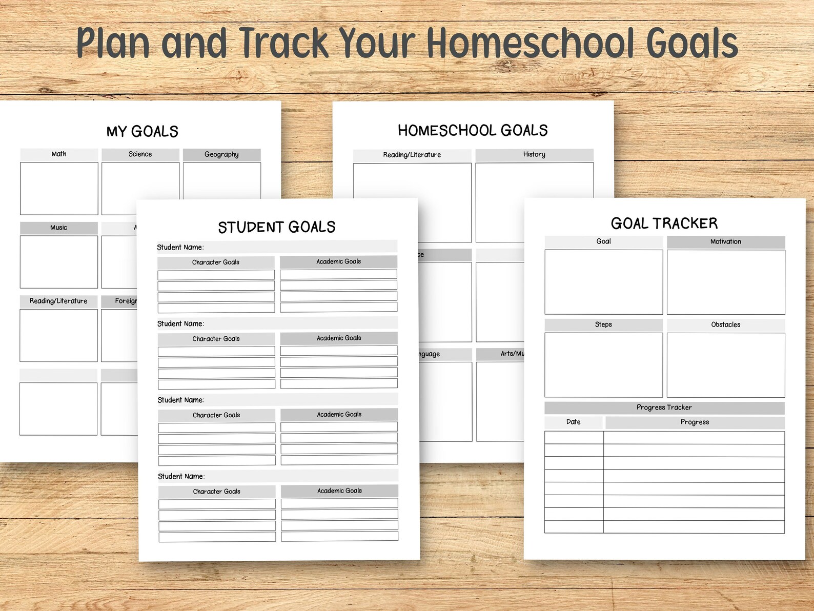 Homeschool Planner Printable Academic Lesson Planner for Home School ...
