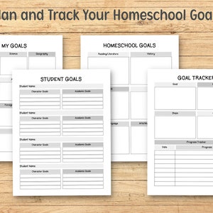 Homeschool Planner - Printable Academic Lesson Planner for Home School ...