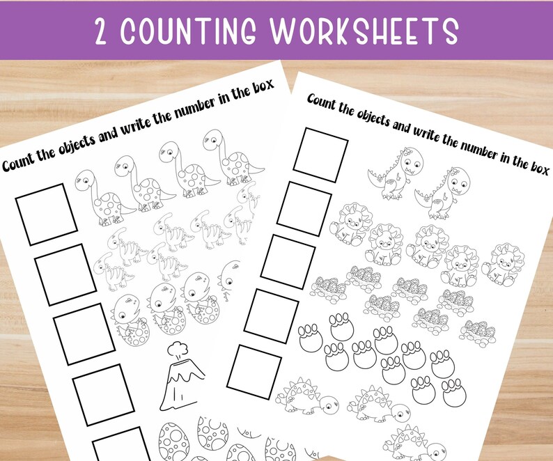 Dot Marker Printable Dinosaur Number Recognition Coloring and Worksheet ...