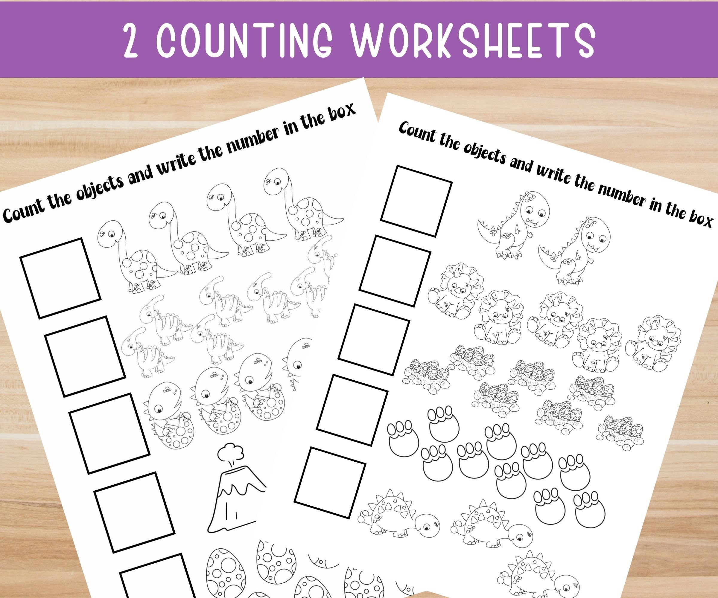 Dot Marker Printable - Dinosaur Number Recognition Coloring and ...