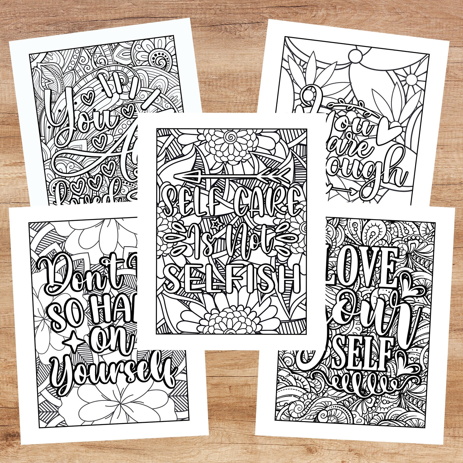 50 Adult Coloring Pages for Mental Health and Relaxation - Printable ...