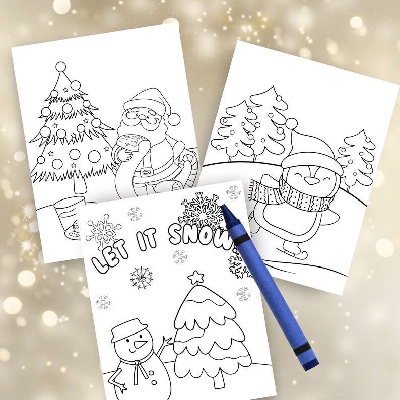 Christmas Coloring Pages - 20 Printable Coloring Sheets for Kids ...